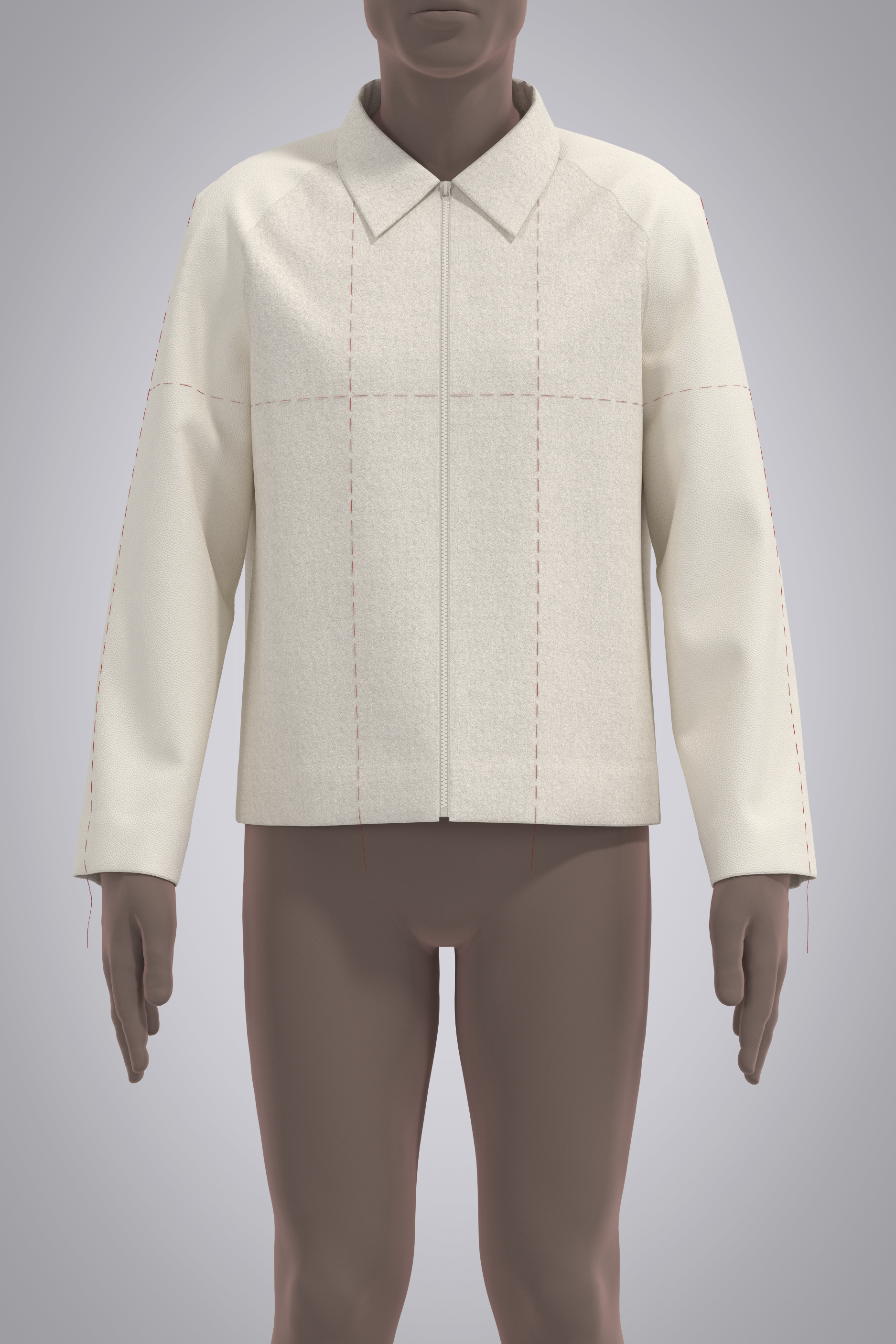 Raglan Jacket Garment Block Male, 3D Garment and PDF Pattern – IDES Studio